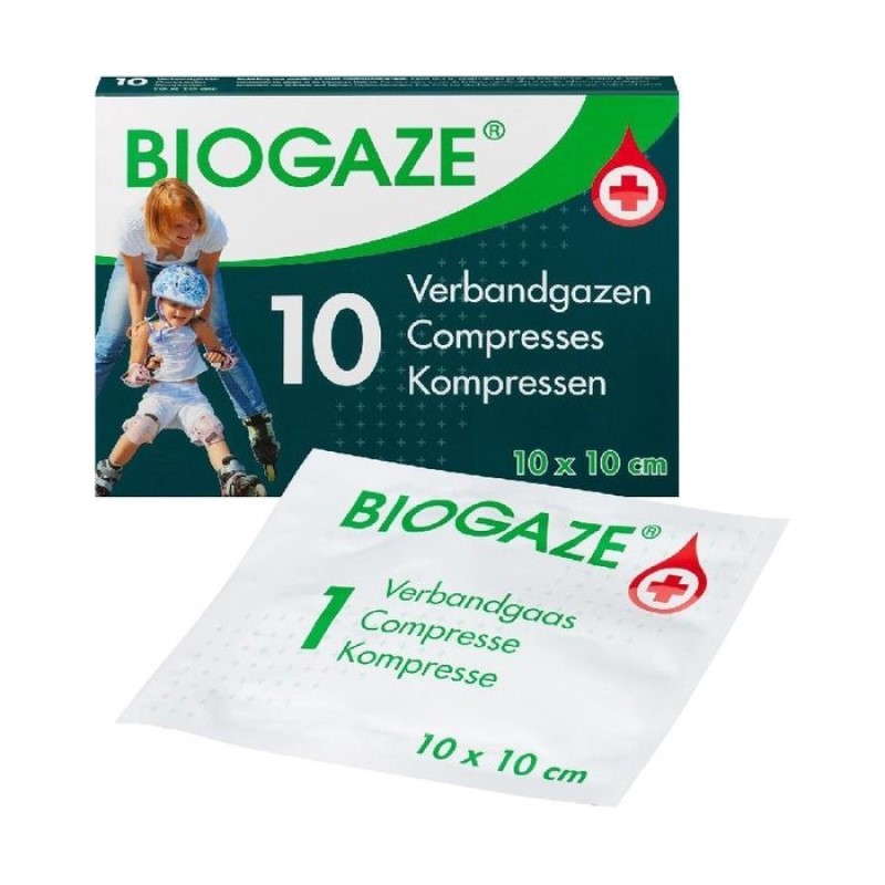 Biogaze 10 x 10 cm 10 stuks