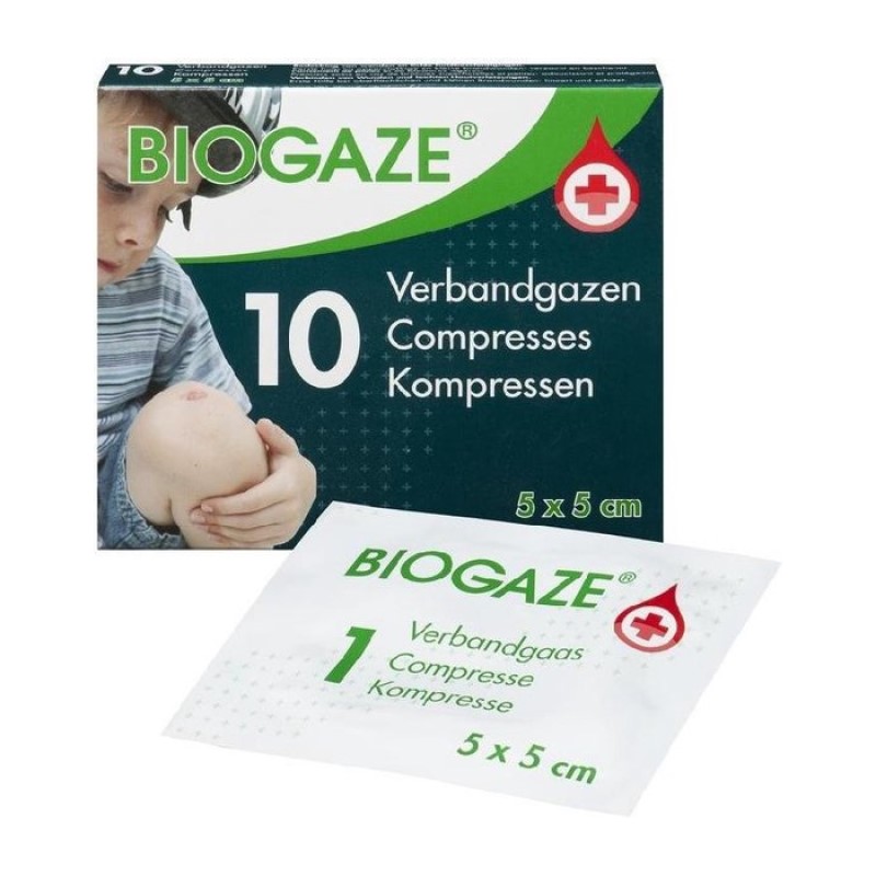 Biogaze 5 x 5 cm 10 stuks