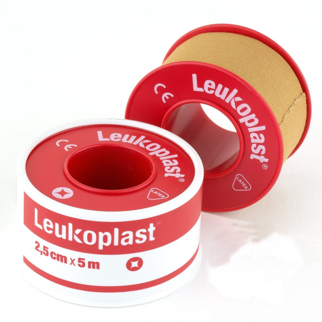 Leukoplast 2,5 cm hechtpleister op rol 5 meter