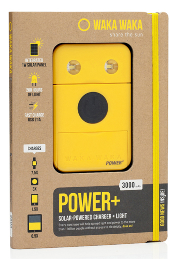 Waka Waka Power+ powerbank met zaklamp
