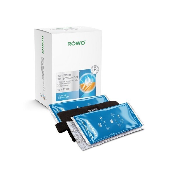 Röwo Cold-Hot Pack 2stuks +Houder 12x29cm met houder